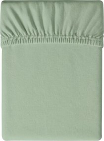 Prostěradlo z mikrovlákna MICROVELLE světle zelené 90x200 cm