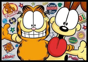 TREFL Puzzle Garfield nemá rád pondělí / 4x250 dílků / 33,9 x 23,9 cm