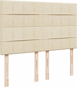 Box spring postel s matrací krémová 160x200 cm textil 3292844