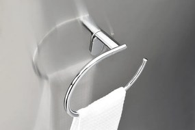 Aqualine, ZERO držák ručníků otevřený, chron, ZE006