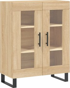 Skříň highboard dub sonoma 69,5 x 34 x 180 cm kompozitní dřevo 3189344