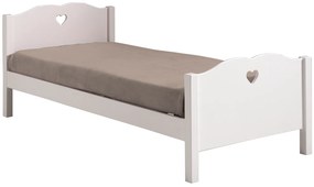 OnaDnes -20% Bílá lakovaná postel Vipack Amori II. 90 x 200 cm
