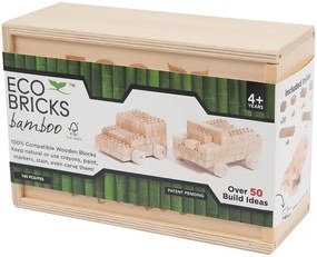 Stavebnice once kids eco-bricks bambus 145 dílů
