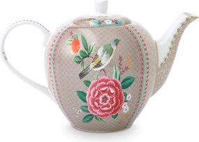 Pip Studio Blushing Birds khaki čajová konvice 1,6l, khaki