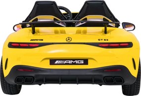 Elektrické autíčko Mercedes Benz GT63 AMG žluté