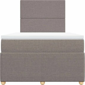 Box spring postel s matrací taupe 120x190 cm textil 3291992