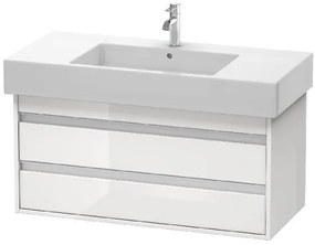 Duravit Ketho - Umyvadlová skříňka 48x100x46 cm, 2 zásuvky, lesklá bílá KT664102222