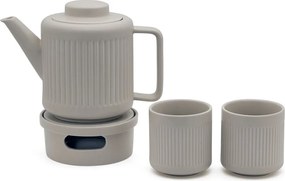 Šedá porcelánová konvice na čaj se sítkem 1,2 l Skagen – Bredemeijer