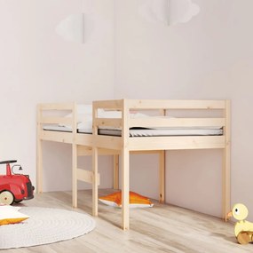 vidaXL Patrová postel 90 x 200 cm masivní borové dřevo [821607] Barva: Přírodní