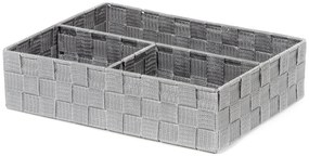 Organizér na prádlo a doplňky compactor tex - 3 dílný, 32 x 25 x 8 cm, šedý