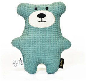 GADEO Mazlíček, hračka pro miminka Medvídek, šedo-zelená Rozměry: malý, cca 25x20cm