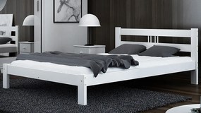 Dřevěná postel Nikola 160x200 + rošt ZDARMA (Barva dřeva: Borovice)