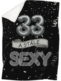 Deka Stále sexy – Černá (věk: 33, Podšití beránkem: ANO)