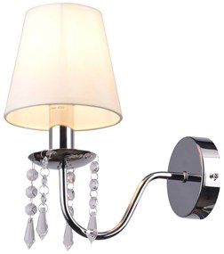 CLX Moderní nástěnná lampa CASTELFRANCO VENETO, 1xE14, 40W, béžová 21-58706