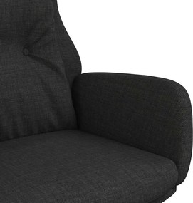 Relaxační křeslo černé textil 341296