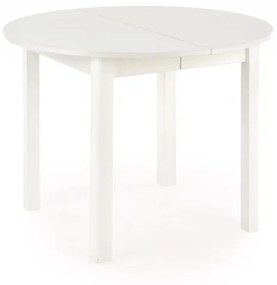 Jídelní kulatý rozkládací stůl RINGO –⁠ 102x102x76 (+40) dřevo, bílá