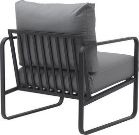 Relaxační křeslo Manea umělá kůže – šedá