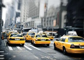 New York taxis - 60 x 80 cm