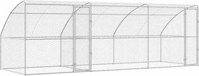 Psí kennel 3 ks Stříbrná 6 x 2 x 2 m Pozinkovaná ocel 3368339