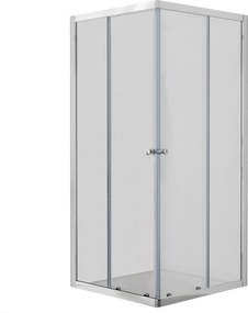 POINT Q 80x80 Clear Čtvercová sprchová zástěna