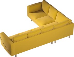 Potah na pohovku IKEA Norsborg rohová 5-místná barva žlutá látka sametová
