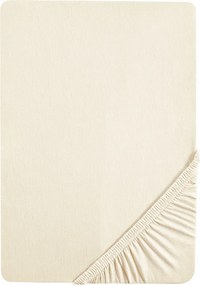 Biberna Napínací prostěradlo žerzej-elastan, výška rohu do 25 cm. (přírodní, 180-200 x 200 cm)