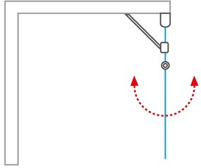 Roth Tower Line obdélnikový sprchový kout 90 x 110 x 201 cm brillant transparent  TDO1/1100_TDO1/900_br Koupelny Bernold