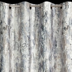 ZATEMŇOVACÍ ZÁVĚS NA KROUŽČÍCH MALIA 140X250 CM VZOROVANÁ