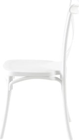 Tempo Kondela Stohovatelná židle, bílá, SAVITA