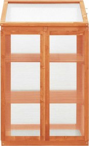 Skleník 60 x 45 x 100 cm jedlové dřevo 314848