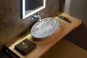Sapho Sapho, DALMA keramické umyvadlo 68x16,5x44 cm, carrara, MM317