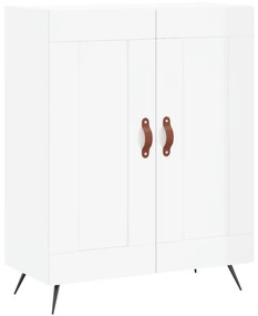 Skříň highboard lesklá bílá 69,5 x 34 x 180 cm kompozitní dřevo