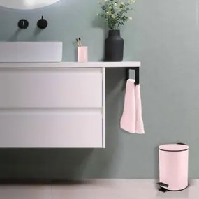 Spirella ADELAR pedálový odpadkový koš 3 L matná růžová / ocel