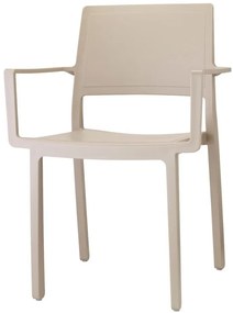 SCAB - Židle KATE s područkami - béžová