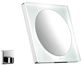 Emco Cosmetic mirrors Prestige - Kosmetické zrcadlo s LED osvětlením napájené z baterie, 5 násobné zvětšování, chrom 109600112