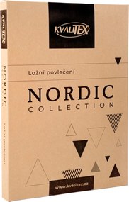 Bavlněné povlečení NORDIC COLLECTION GRID modré - 1x 200/200, 2x 70/90cm