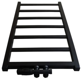 Regnis DEX, topné těleso 430x990mm se středovým připojením 50mm, 463W, černá matná, DEX100/40/D5/BLACK