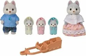 Sylvanian Families Rodina Husky s trojčaty / od 3 let
