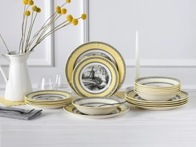 XXXLutz JÍDELNÍ SOUPRAVA Windmühle Gelb 18dílné Creatable - Online Only nádobí - 007768064501