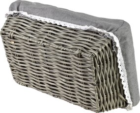 Košík WILL 28x18x9 cm šedý