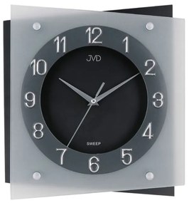 JVD Luxusní tiché skleněné netikající hodiny JVD NS29104.2