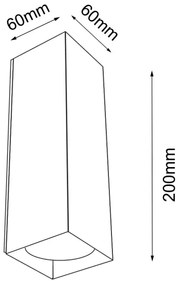 Shilo 4402 - Nástěnné svítidlo OZU 2xGU10/15W/230V černá