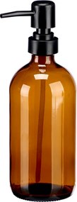 Arte Regal Dávkovač na mýdlo/šampón/kondicionér dávkovač - 0,5l - hnědé sklo