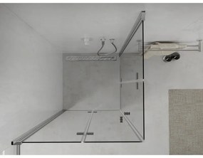 Mexen Lima Duo skládací sprchový kout 80 x 80 cm, Průhledné, Chromovaná - 856-080-080-02-00