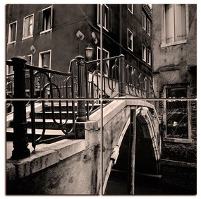 Obraz na plátně - Malý most v Benátkách - čtverec 3115FE (60x60 cm)