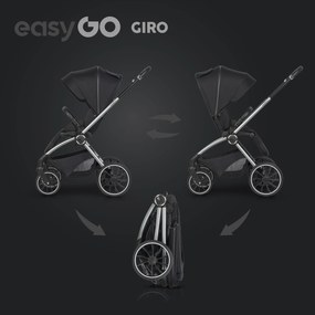 Kombinovaný kočárek EasyGo Giro 2v1 Ebony Black