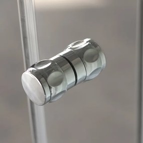 Roltechnik Čtvercový sprchový box PETRA NEW 80 cm Bílá Sklo TRANSPARENT 4000722