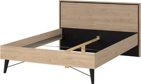 Dvoulůžková postel bez roštu v přírodní barvě 140x200 cm Ry – Tvilum