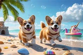 TREFL Puzzle Pejsek Corgi / 100 dílků / 41 x 27,5 cm