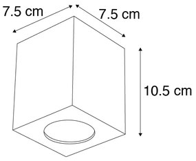 Designové bodové světlo antracitové - Quba 2